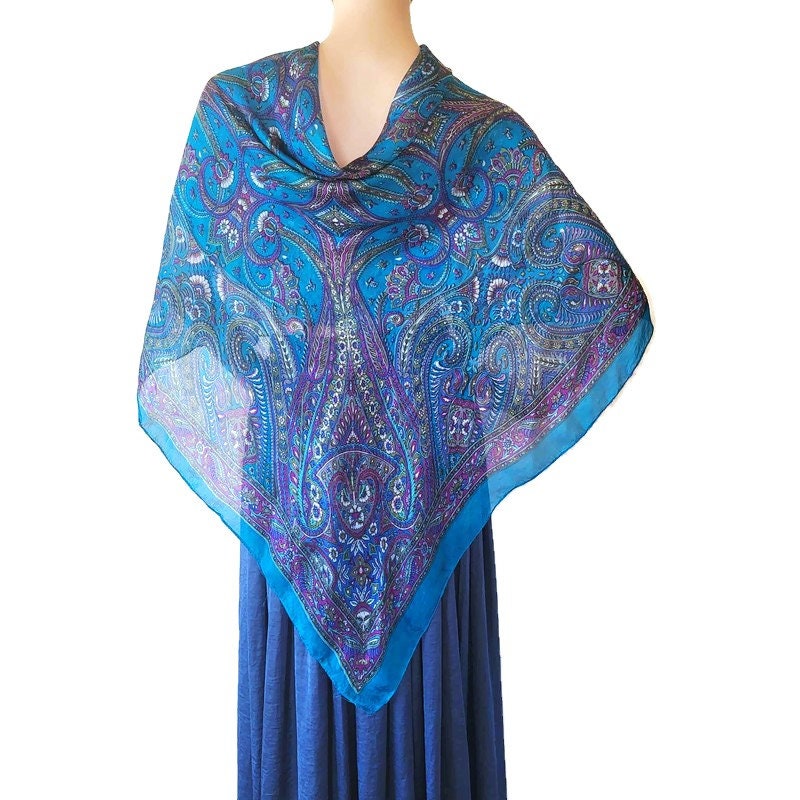 Indian Silk Scarf - Etsy