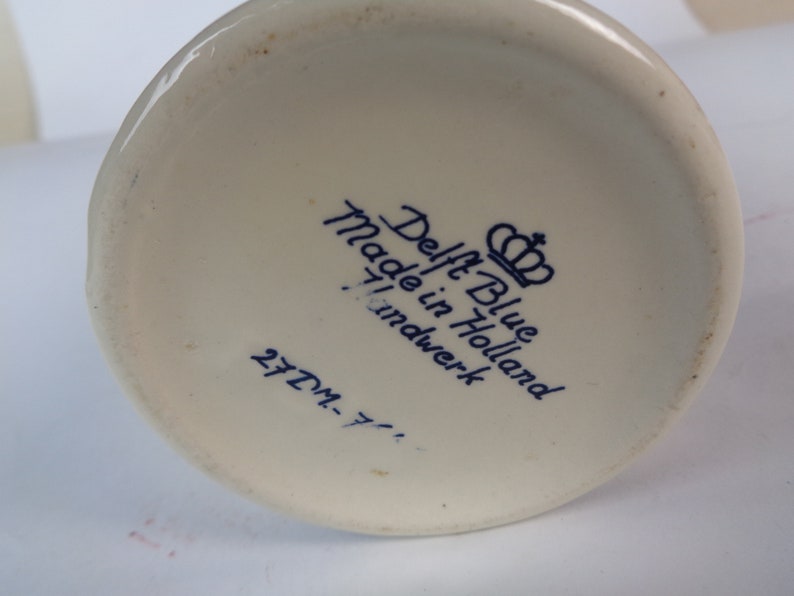 Dutch Delft Flask With Cork Stopper, Delft Blue Bottle Pottery, Dutch Windmill, Delft Wine ...