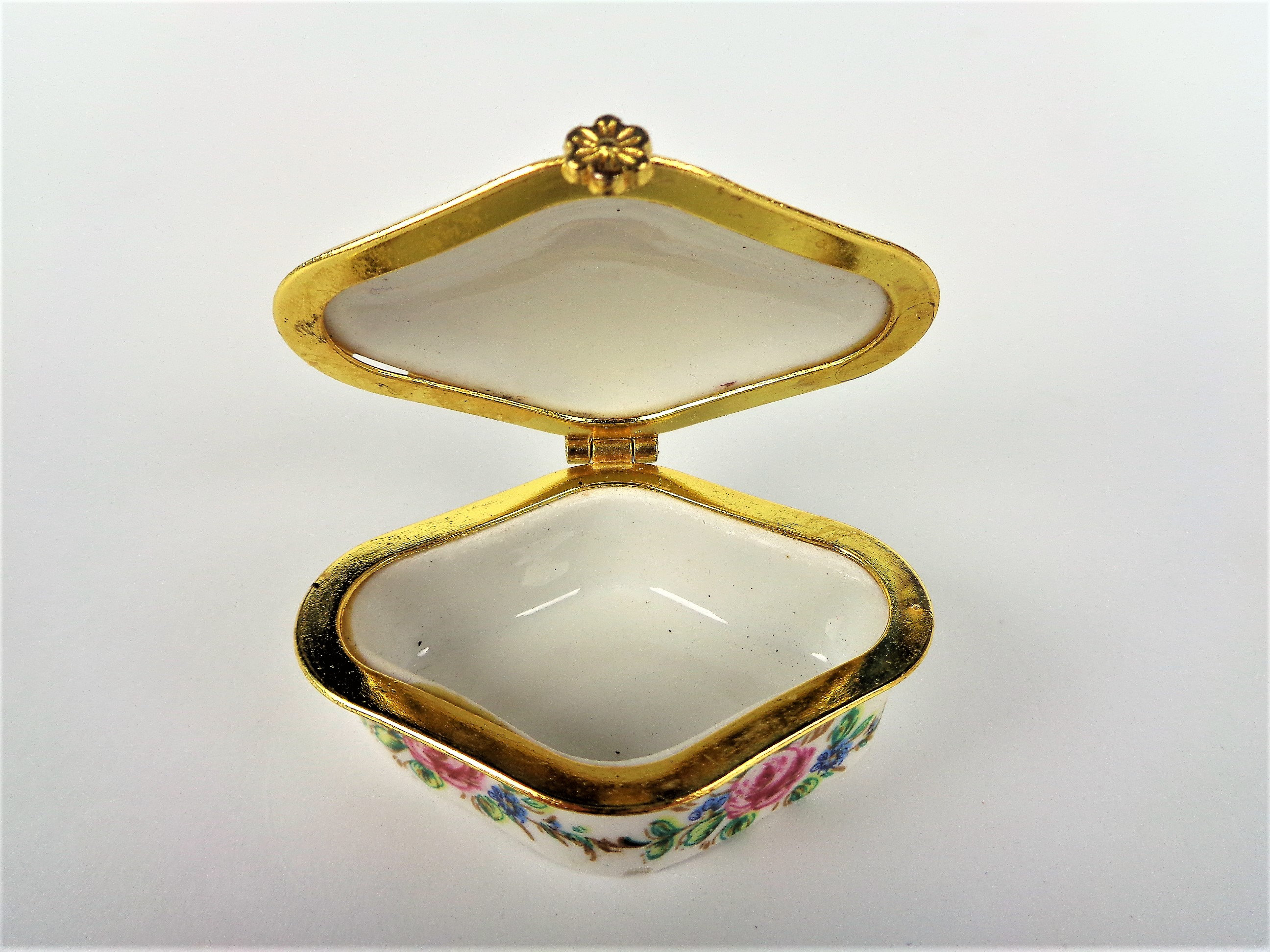 Vintage Jewelry Box Floral Ring Holder Dish Trinket Box - Etsy
