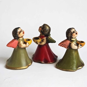 Vintage Bozner Engel Thun Angel Candle Holder Set of 3 Italian Ceramic ...