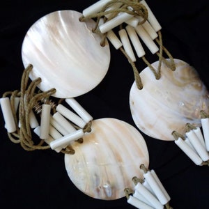 Sea Shell Waist Belt, Mother of Pearl Ropes Tie Belt, Natural Seashell ...