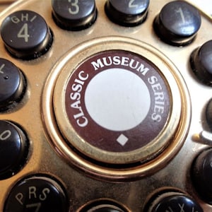 Vintage Phone in Wooden Case, Retro Rotary Dial Telephone, Museum ...