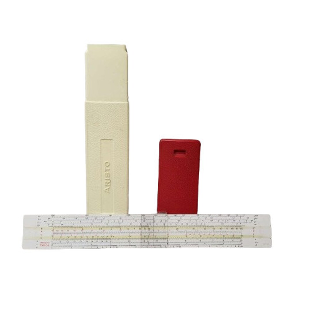 ARISTO Austria Slide Rule in Plastic Case, Logarithmic Ruler ...