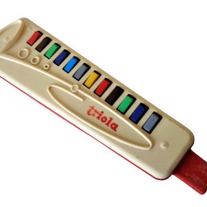 Vintage Children's Musical Instrument, German Triola Harmonica ...