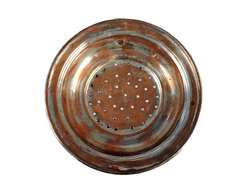 Antique Copper Colander Primitive Sieve Copper Strainer - Etsy