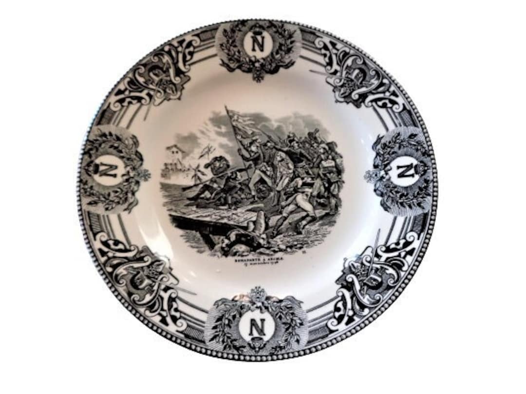 Boch La Louviere Napoleon Bonaparte Plate, Antique Creamware ...