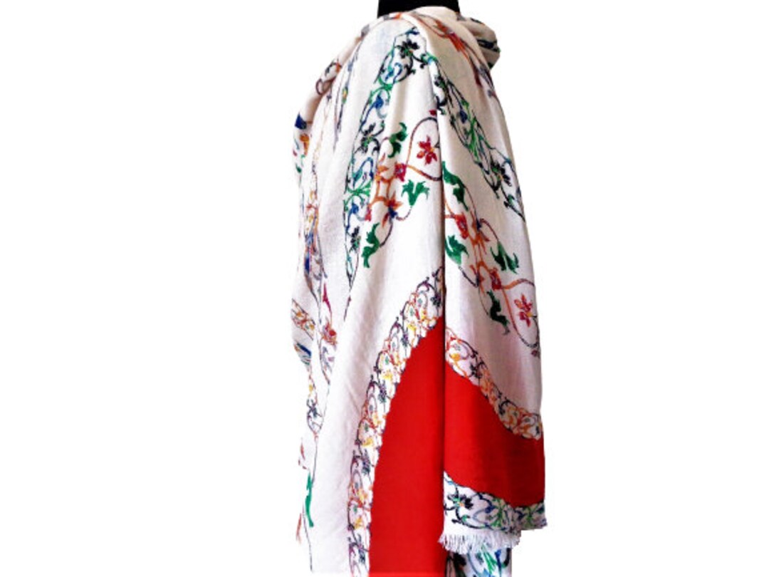 Challis Large Shawl, Indian Women Shawl, Wrap, PASHMA India - Etsy