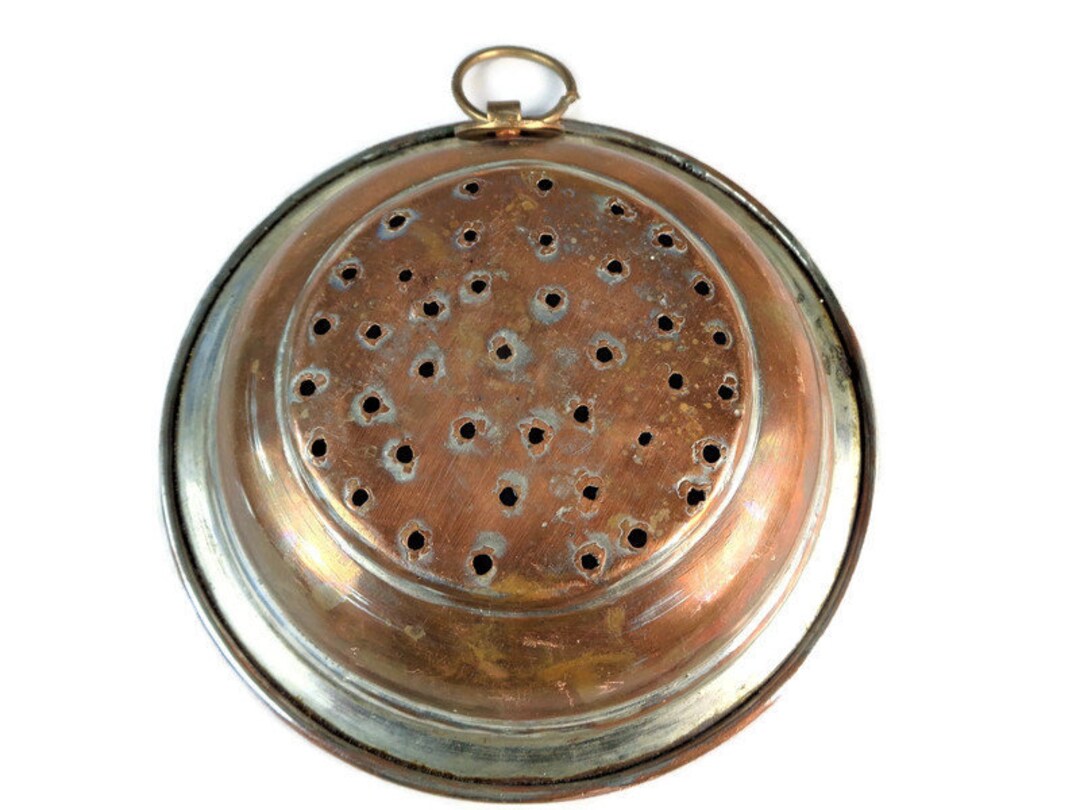 Antique Copper Colander, Primitive Sieve, Copper Strainer - Etsy