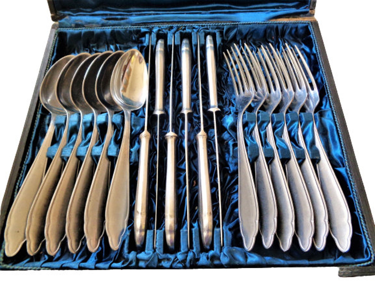 Antique Flatware Set ROSTFREI Germany Cutlery Set Boxed - Etsy
