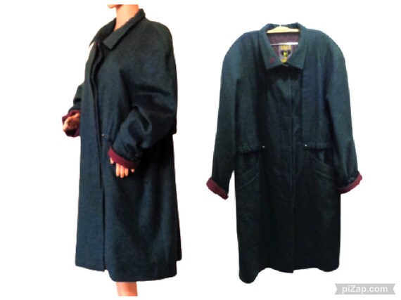 Vintage Austrian Boiled Wool Coat, Original Aquila Al… - Gem
