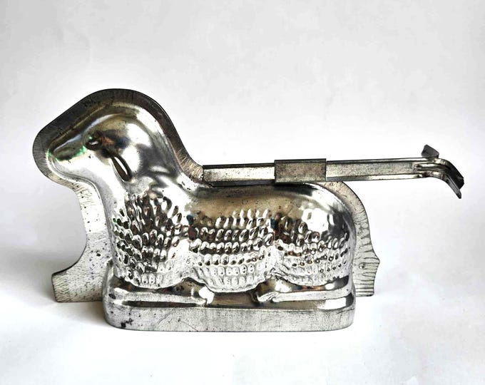 Vintage German Tin Lamb Cake Mold Vintage Easter Baking Mold ...