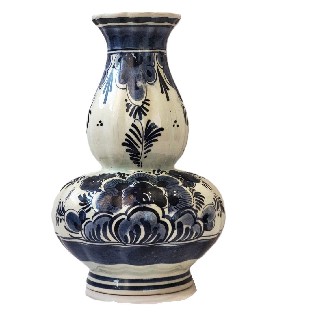 DELFT Blue White Vase, Dutch Deft Porcelain Pottery, Holland - Etsy