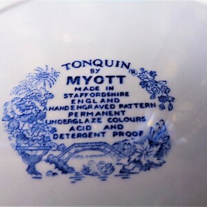 Blue Dinner Plate by Tonquin Myott Staffordshire, Blue Tableware, Made ...