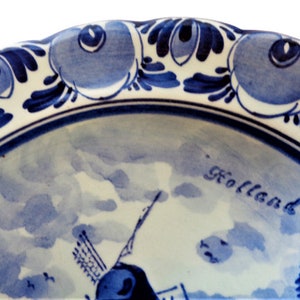 Delft Blue Wall Hanging Plate, Small Decorative Plate With Dutch ...