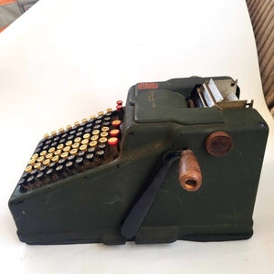 Antique Mechanical Printing Calculator Manual Adding Machine, ADDO ...
