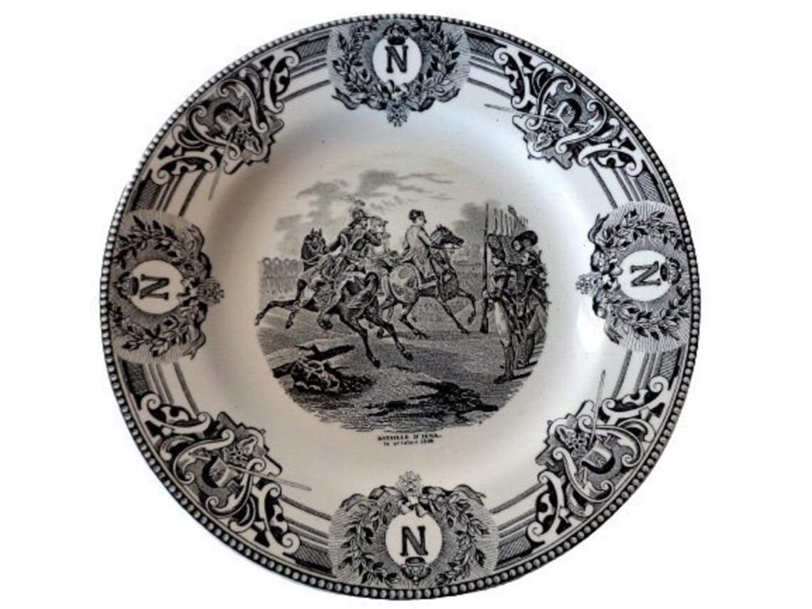 Napoleon Bonaparte Plate Boch La Louviere Belgium Antique | Etsy