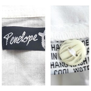 Vintage PENELOPE Women Shirt Dress, Rich Applique Details White Cotton ...