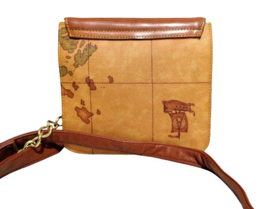Old World Map Crossbody Purse Antique Map Print Shoulder Bag - Etsy