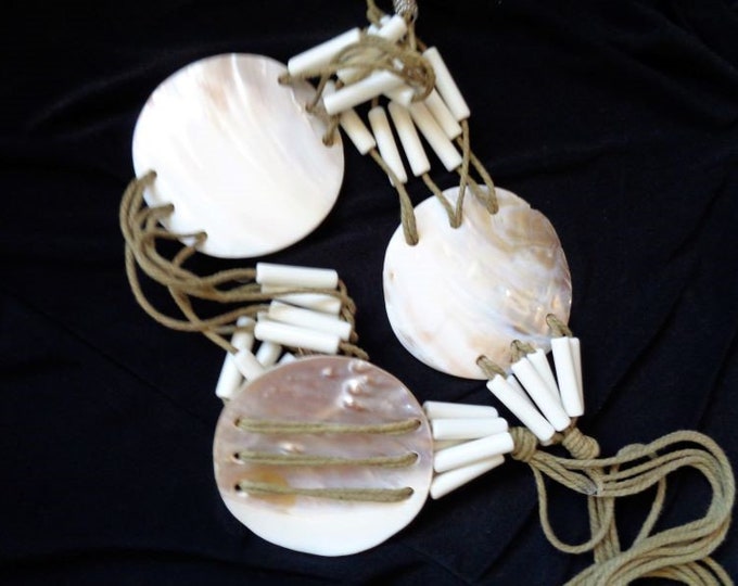 Sea Shell Waist Belt, Mother of Pearl Ropes Tie Belt, Natural Seashell ...