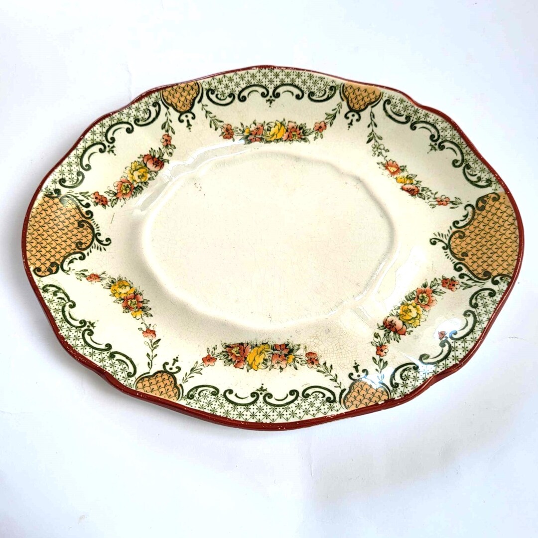 Wedgwood England Antique 1872s Plate, English China Small Oval Platter ...
