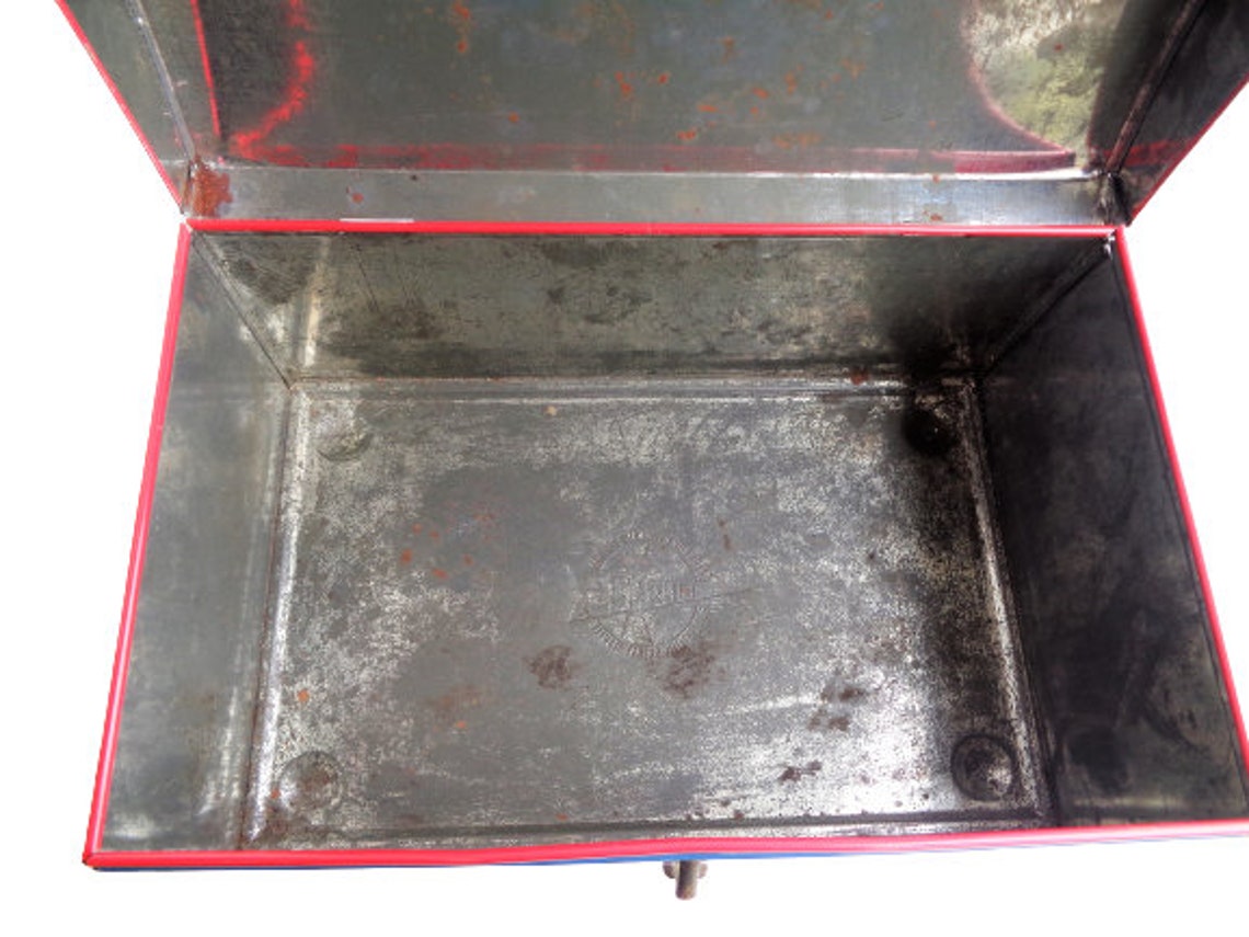 Vintage German Tin Box, SCHÖLLER Germany, Large Rectangle 60s Tin Box ...
