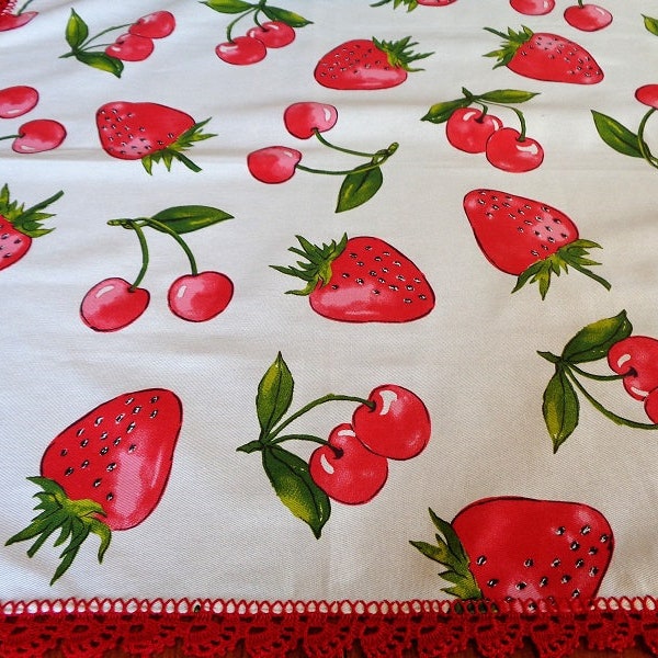 Strawberry Tablecloth - Etsy