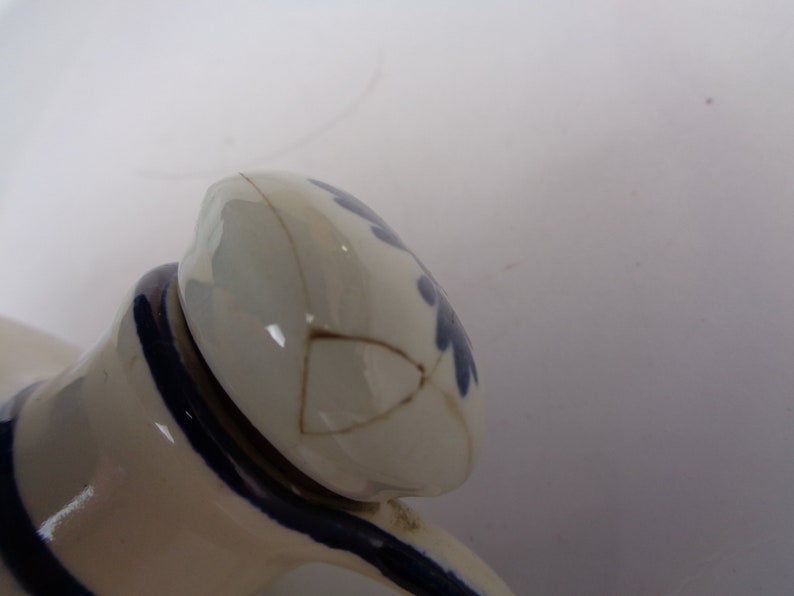 Dutch Delft Flask With Cork Stopper, Delft Blue Bottle Pottery, Dutch Windmill, Delft Wine ...