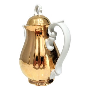 Antique Coffee Pot, Gold Porcelain, Schlottenhof Bavaria Germany ...