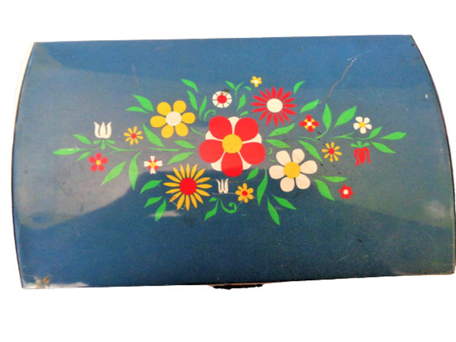 Vintage German Tin Box, SCHÖLLER Germany, Large Rectangle 60s Tin Box ...