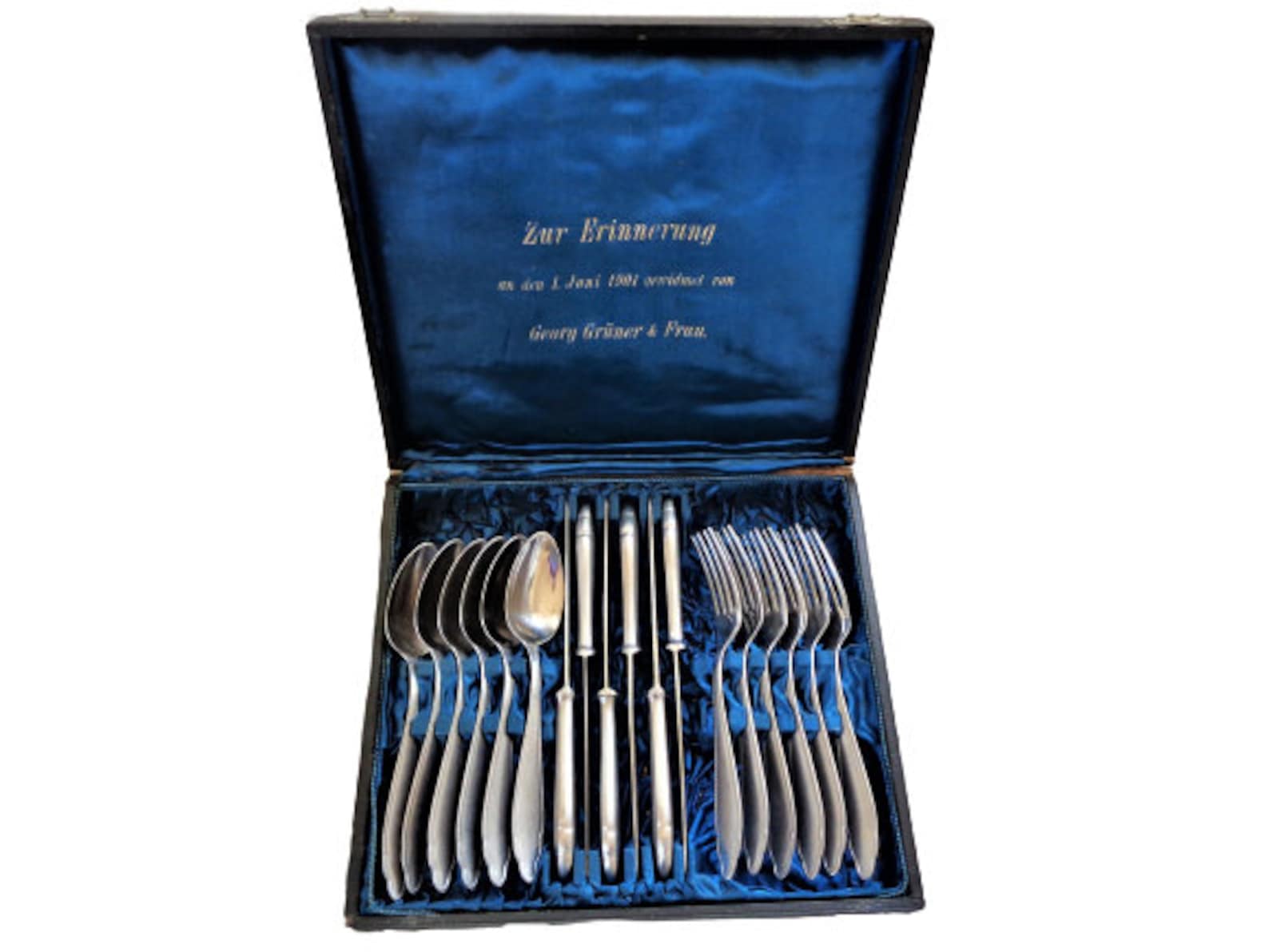 Antique Flatware Set ROSTFREI Germany Cutlery Set Boxed - Etsy