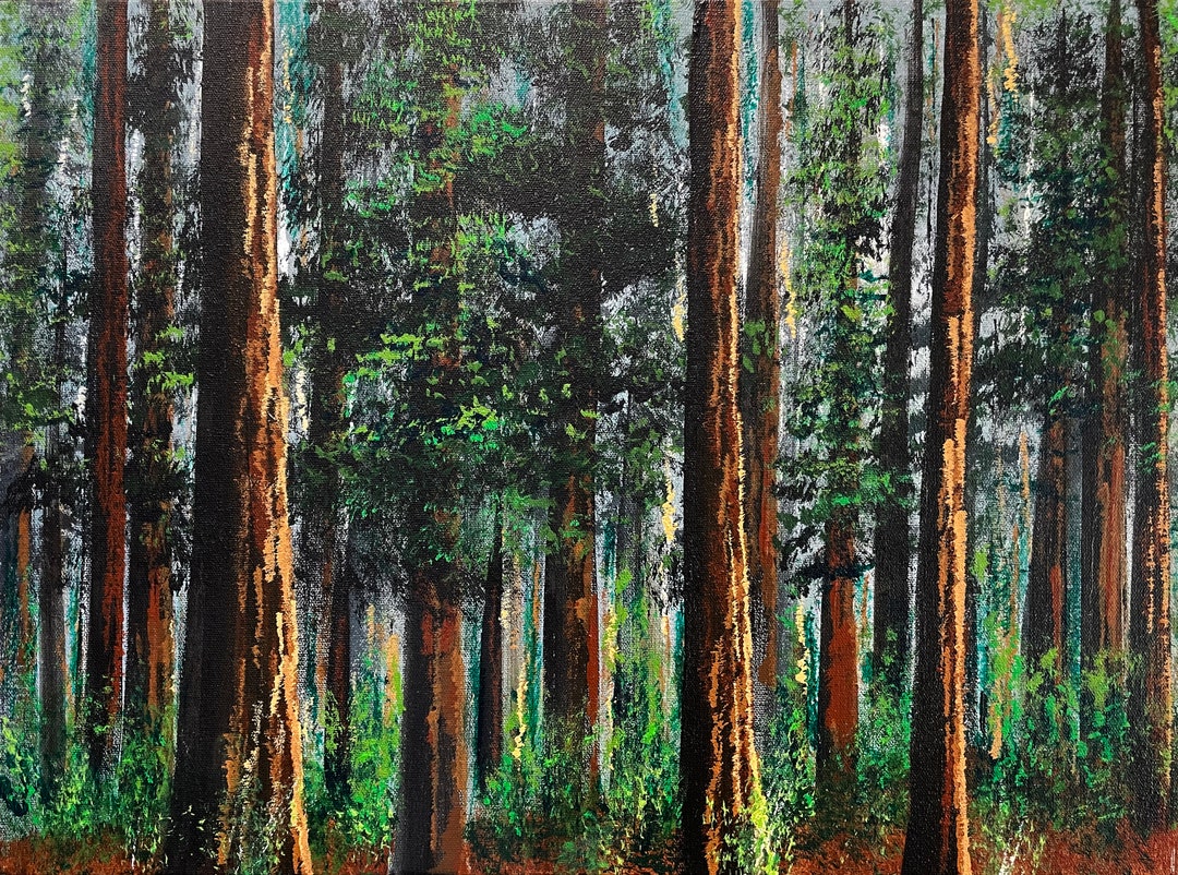 Fern Ridge - 18" X 24" - Original Acrylic Painting on Canvas - Ready to ...