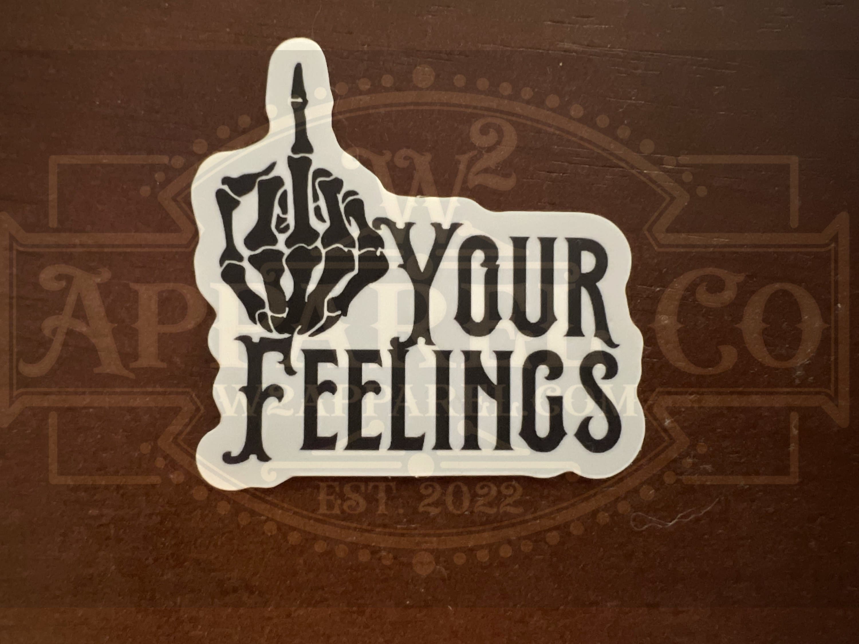 Trump 2024 Fuck Your Feelings Bumper Sticker, 45% OFF