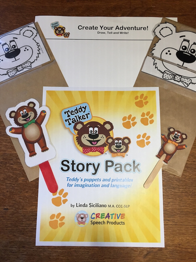 Teddy Talker Story Pack - Etsy