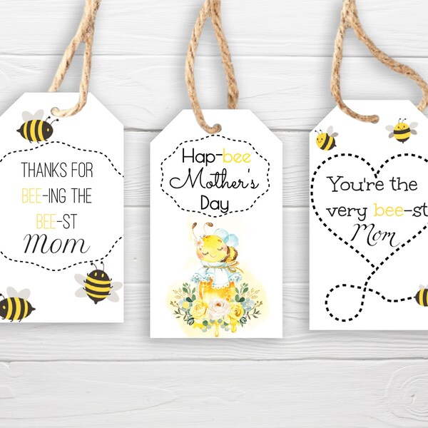 Bee Gift Tag - Etsy