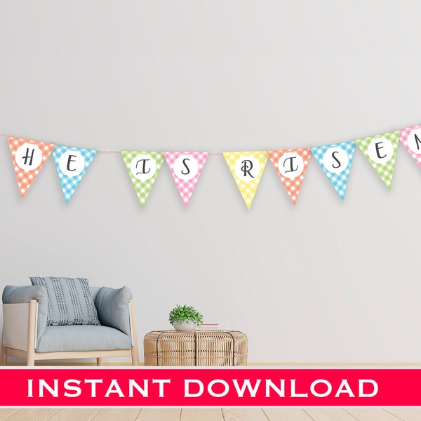 He is Risen Banner - Etsy
