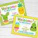 Welcome to My Class Teacher Postcards / 2 Hawaiian Designs / Printable ...