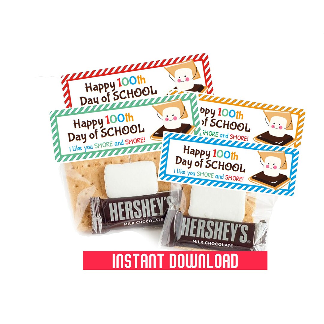 INSTANT DOWNLOAD / Four Sheets of Variety Smore School Bag Toppers ...