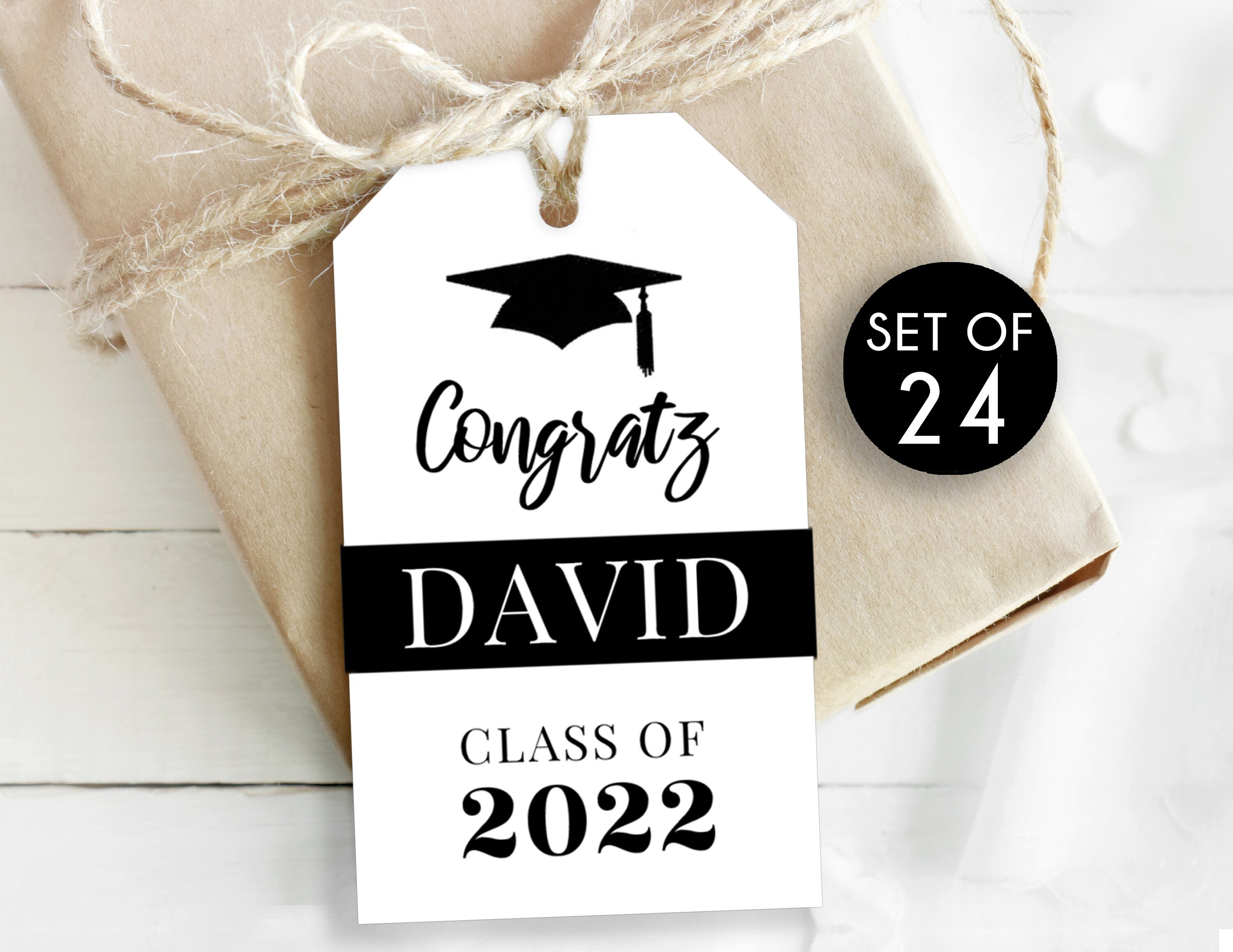 Custom Graduation Gift Tags / Personalized Graduation Tags / | Etsy