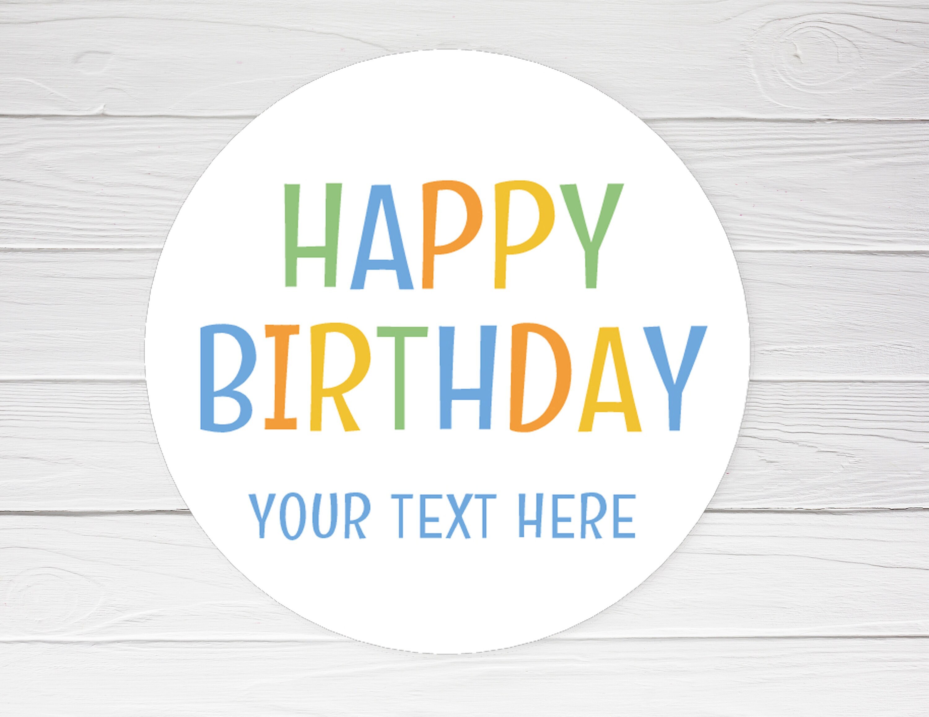 BOGO / Birthday Stickers / Happy Birthday Stickers - Etsy