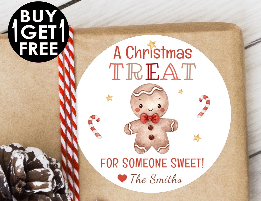 BOGO / Custom Gingerbread Labels / Personalized Gingerbread Stickers ...