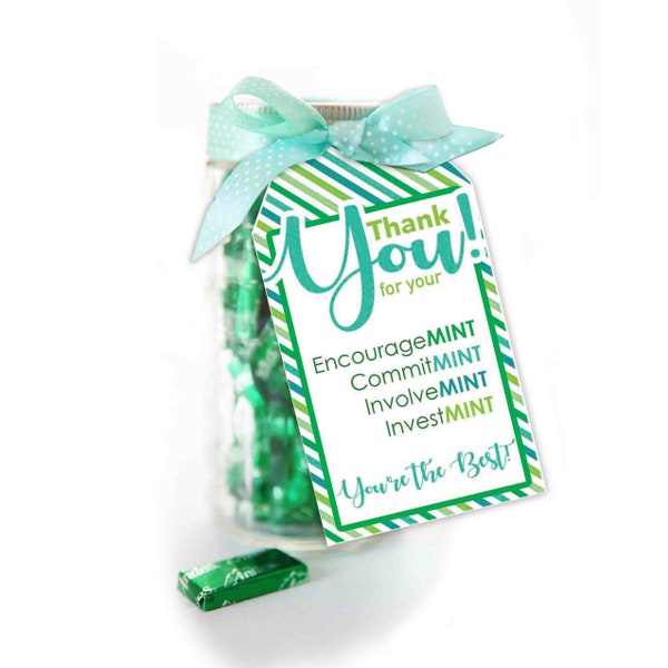 Mint Thank You - Etsy