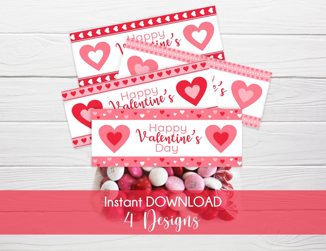 Valentine Bag Topper / Card Topper for Valentines / Valentine Printable ...
