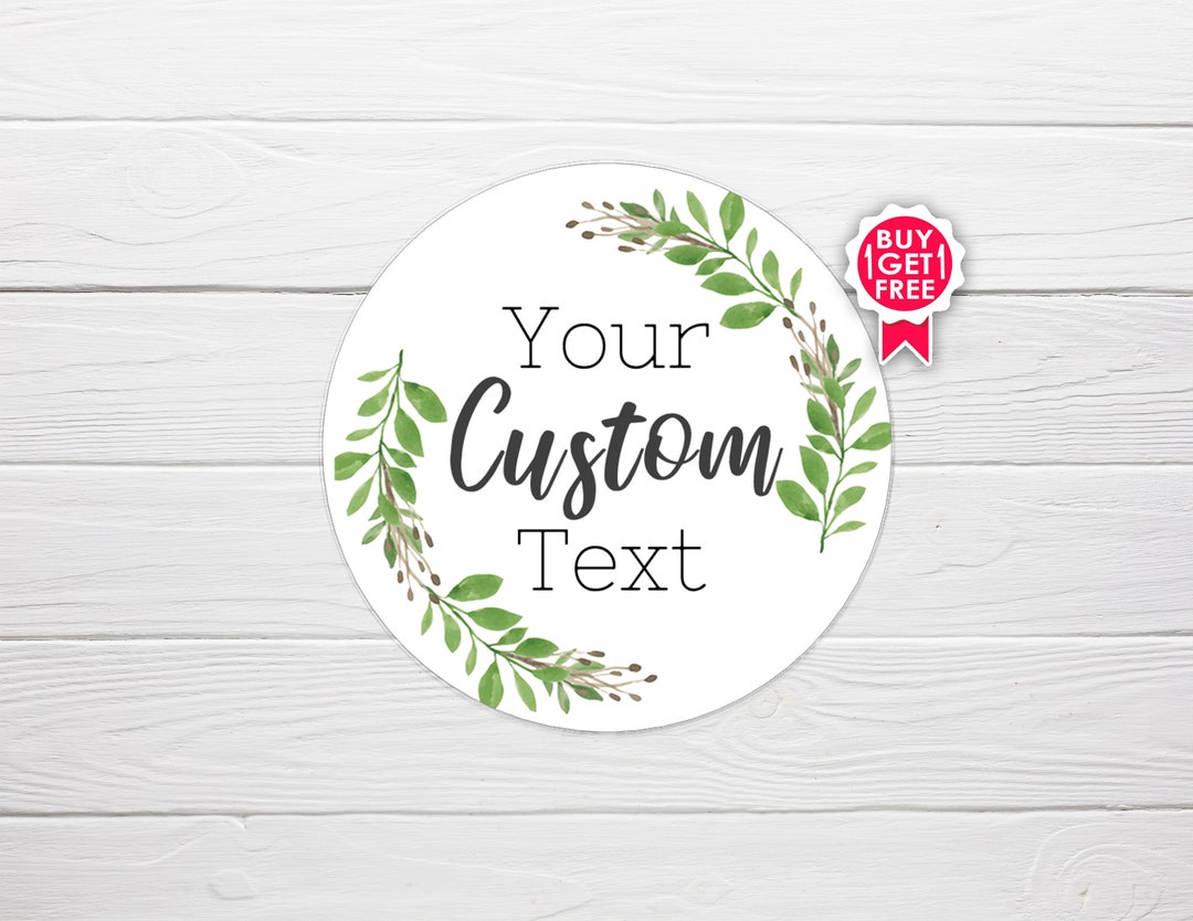 BOGO / Custom Wedding Stickers / GLOSSY Stickers / Available in 3 Sizes ...