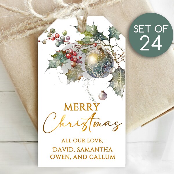 Personalized Christmas Tags - Etsy