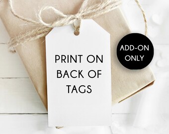 Double Sided Gift Tags - Etsy