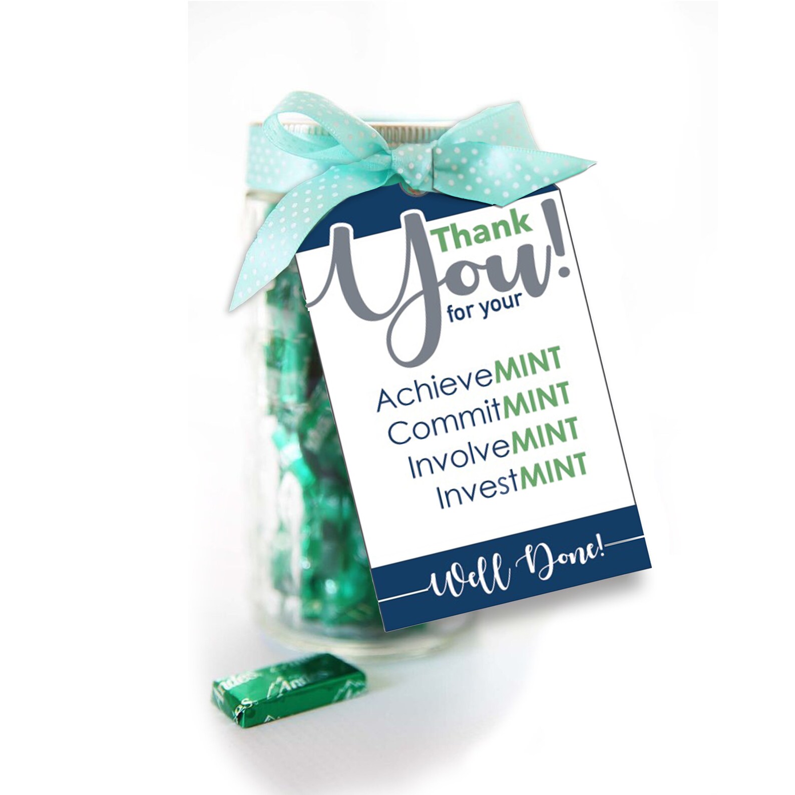 INSTANT DOWNLOAD / Gift Tags / Thank You Mint Tag / Teacher or | Etsy