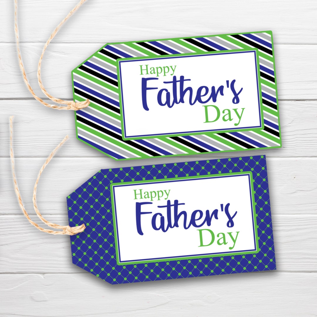 Father's Day Printable Gift Tags / Happy Fathers Day / Dad Printable ...