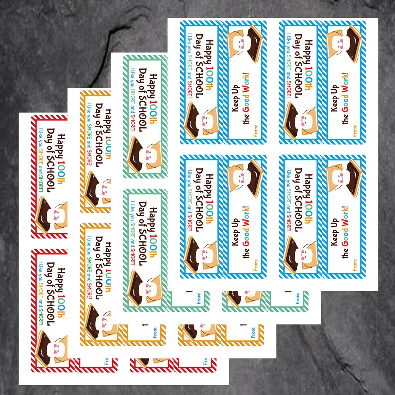 INSTANT DOWNLOAD / Four Sheets of Variety Smore School Bag - Etsy