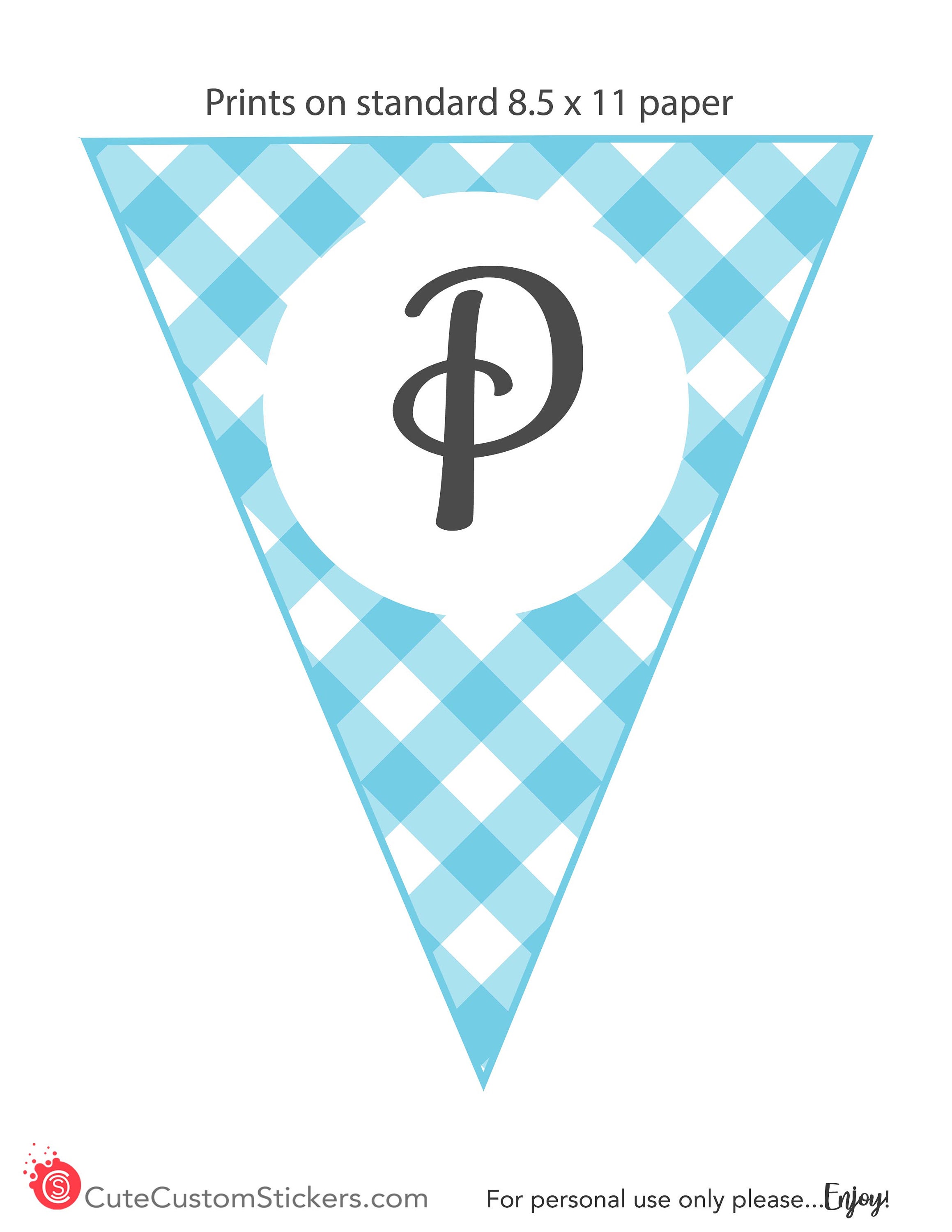 INSTANT DOWNLOAD / Happy Spring Banner / Spring Plaid Print / | Etsy