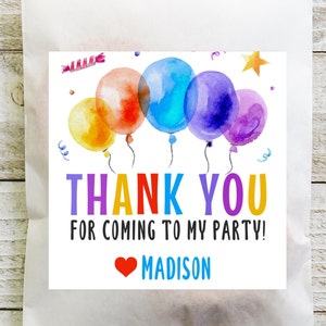 BOGO / Birthday Thank You Stickers / Birthday Stickers Personalized ...